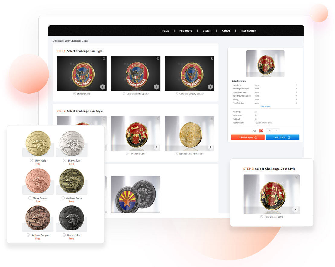 Custom Coins [ Unique, High Quality, No Min ] - BPS